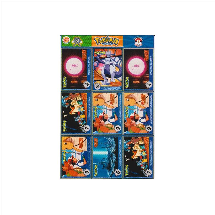 1999 Pokemon Master Trainer Collector Set 9 Card Uncut Sheet #2 ...