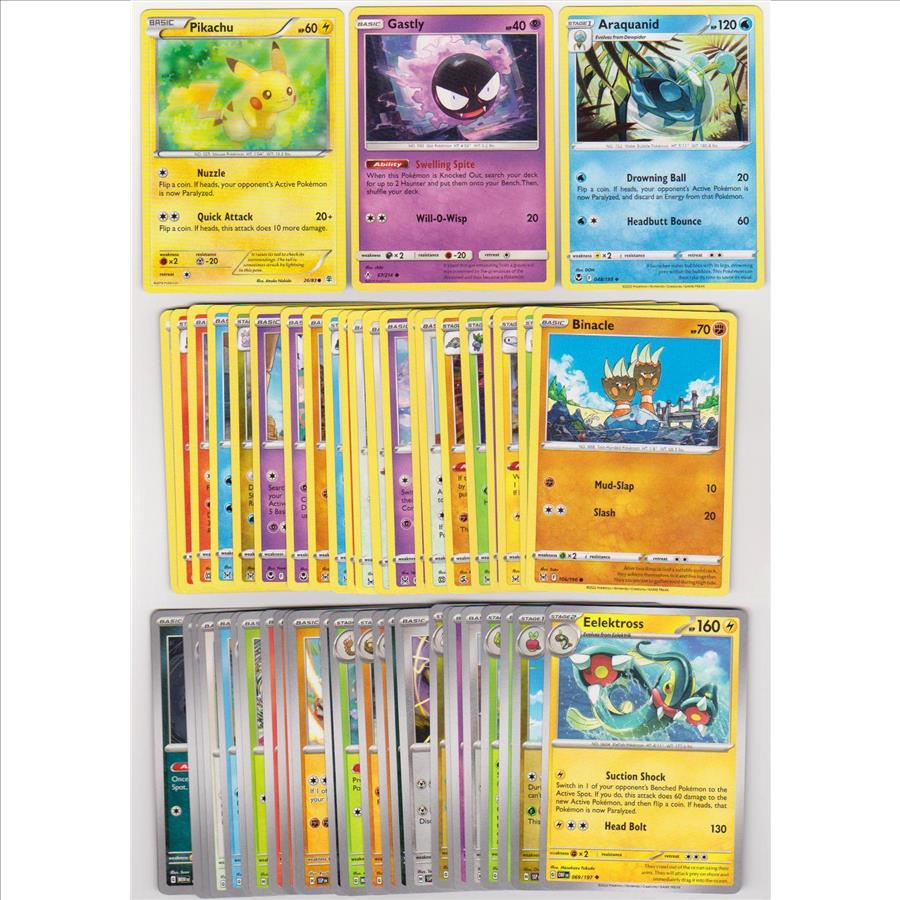 50 Different Pokemon Trading Cards w/ Pikachu + More | Property Room