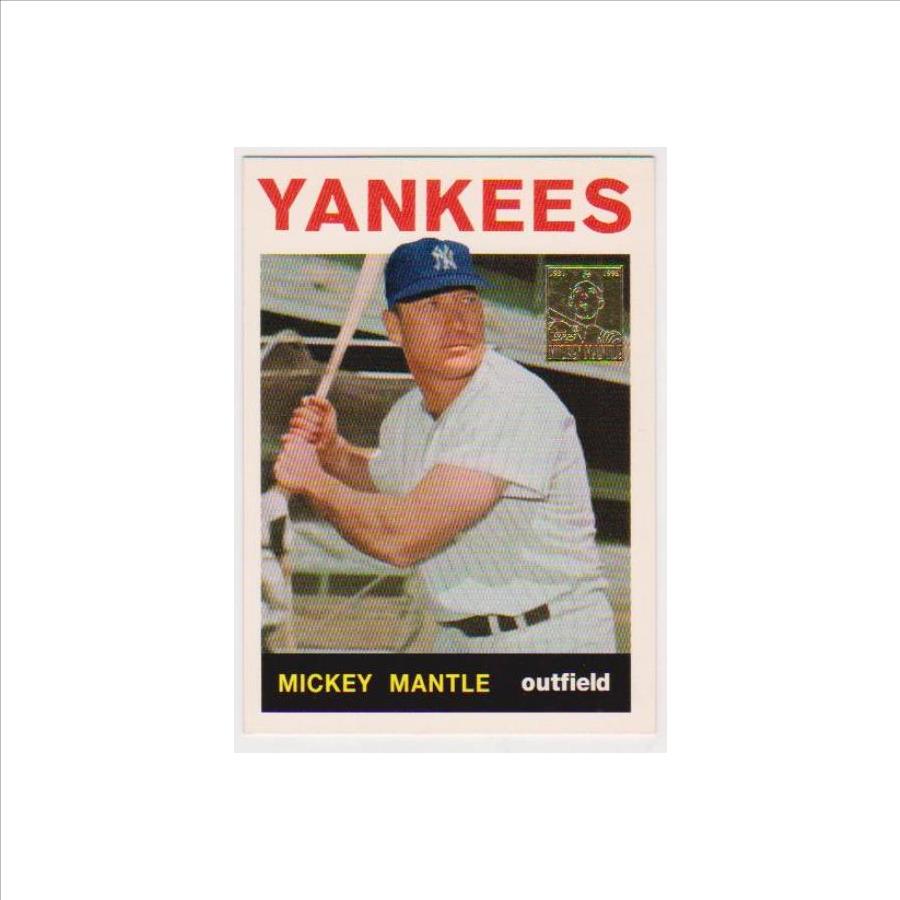 Mickey Mantle 1964 Topps #50 Commemorative Card - 1996 Topps #14 of 19 ...