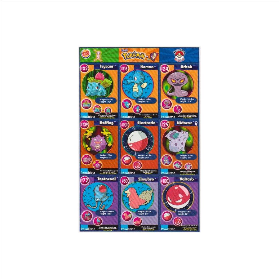 1999 Pokemon Master Trainer Collector Set Uncut 9 Card Uncut #14 Sheet ...