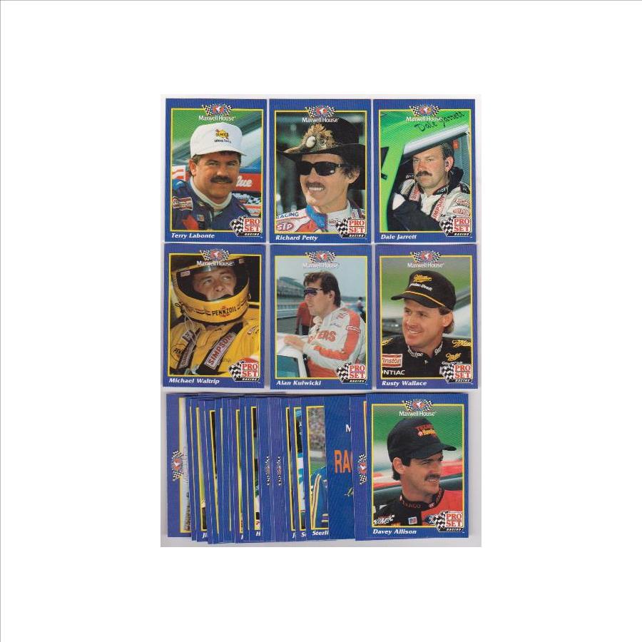 1992 Pro Set Racing Maxwell House 30 Card Set - Davey Allison, Alan ...