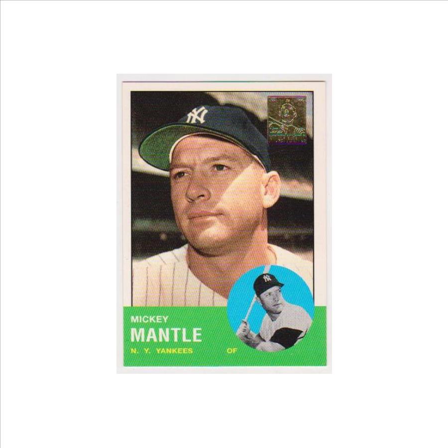 Mickey Mantle 1963 Topps #200 Commemorative Card - 1996 Topps #13 of 19 ...