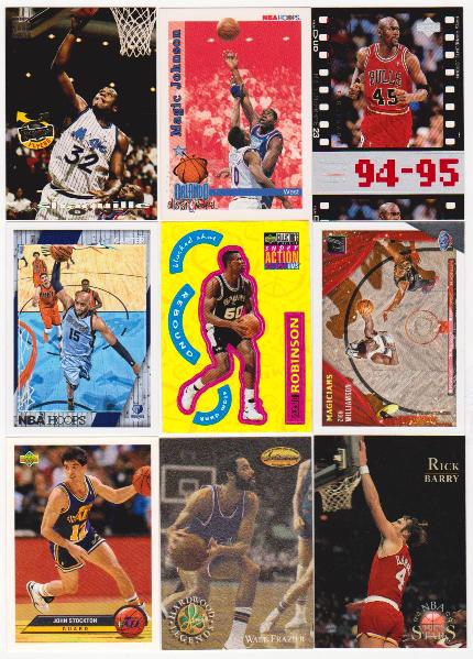 Basketball Card Collection w/ Michael Jordan, Magic Johnson + More ...