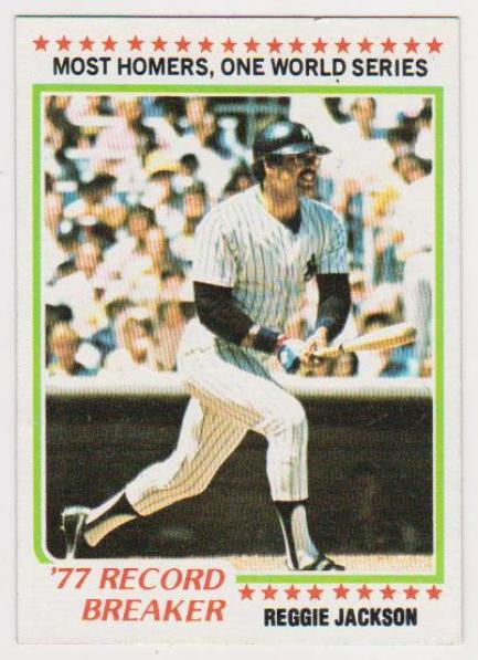 1978 Topps Reggie Jackson #7 Card - HOF'er | Property Room