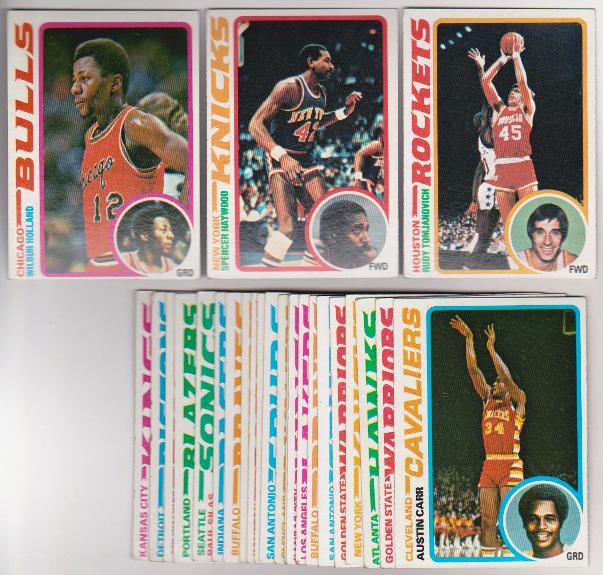 25 Different 1978-79 Topps Basketball Cards - Rudy Tomjanovich + More ...