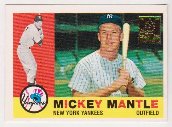 Mickey Mantle 1960 Topps #350 Commemorative Card - 1996 Topps #10 of 19 ...