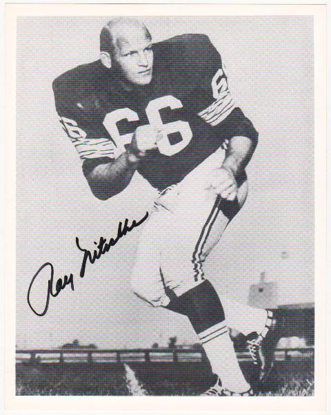 Autographed Ray Nitschke B+W 8x10 Photo - HOF'er Autograph | Property Room