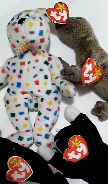 4 Different Ty Beanie Babies - 1993-1999 - w/ Ty2K The Bear + More ...