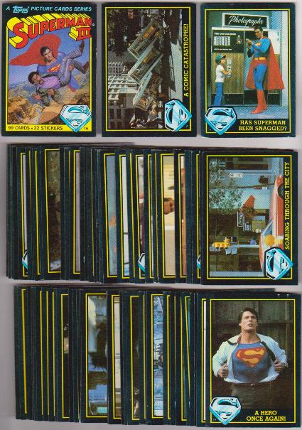 1983 Topps Superman III Complete 99 Card Set - Christopher Reeve ...