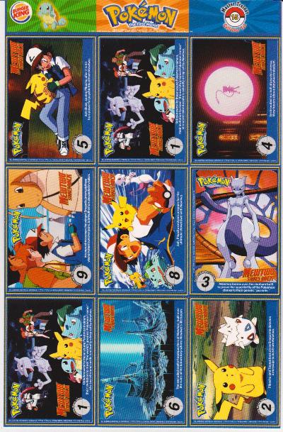 1999 Pokemon Master Trainer Collector Set Uncut 9 Card Uncut #15 Sheet ...