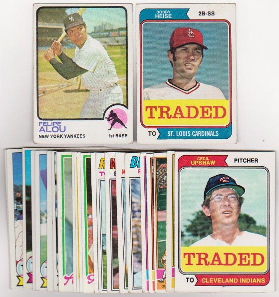 25 Different 1970's Topps Baseball Cards (1973-1979) w/ Felipe Alou ...