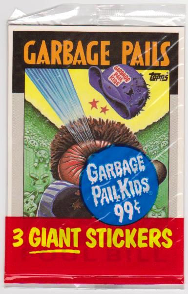 Sealed - 1986 Topps Garbage Pail Kids Giant Stickers Unopened Pack ...