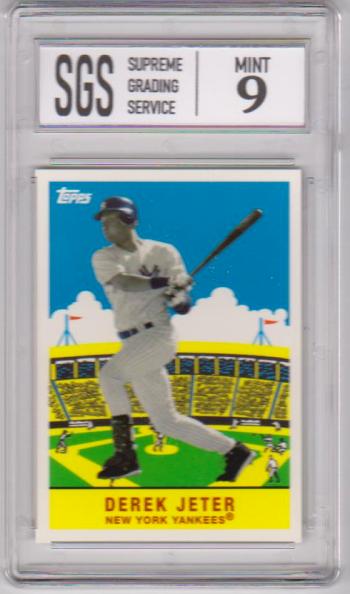 Graded Mint 9 - Derek Jeter 2007 Topps Flashback Fridays #FF2 Card ...