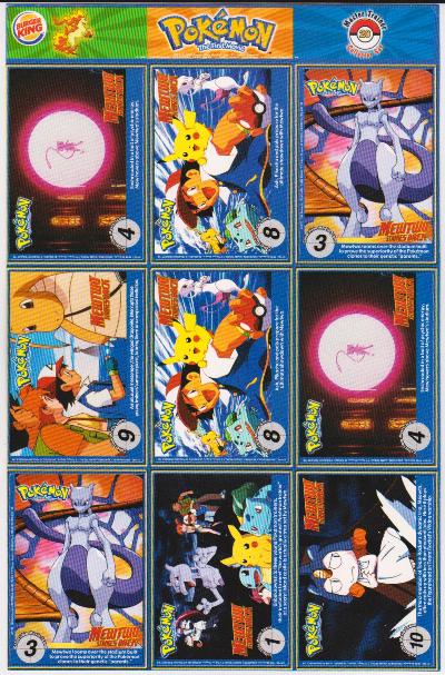 1999 Pokemon Master Trainer Collector Set 9 Card Uncut Sheet #20 ...