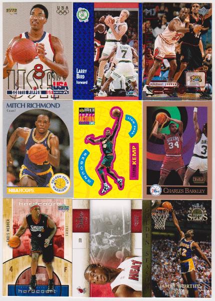 Basketball Card Collection w/ Michael Jordan, Larry Bird + More ...