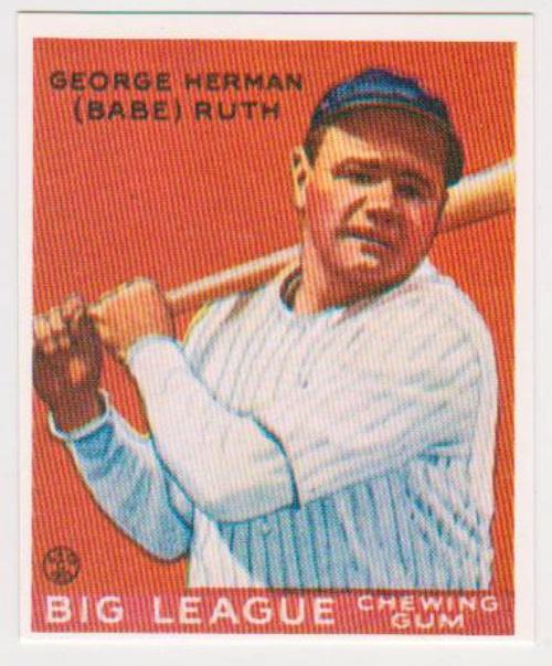 1933 Goudey Babe Ruth #149 Reprint Baseball Card | Property Room