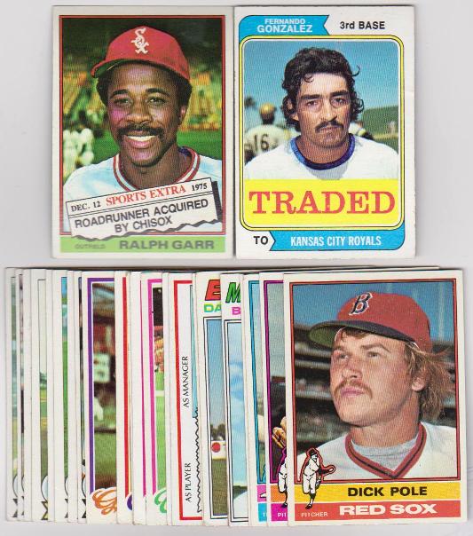 25 Different 1970's Topps Baseball Cards (1974-1979) w/ Ralph Garr ...