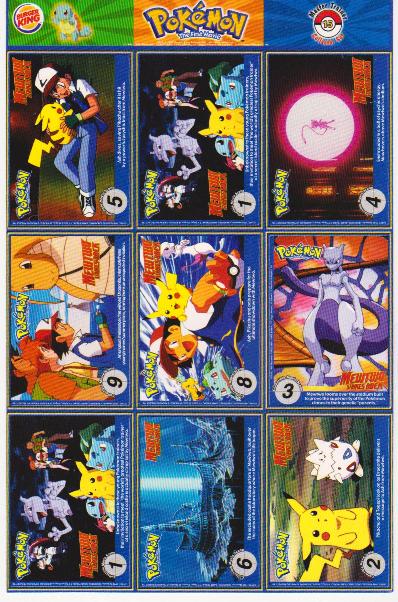 1999 Pokemon Master Trainer Collector Set Uncut 9 Card Uncut #15 Sheet ...