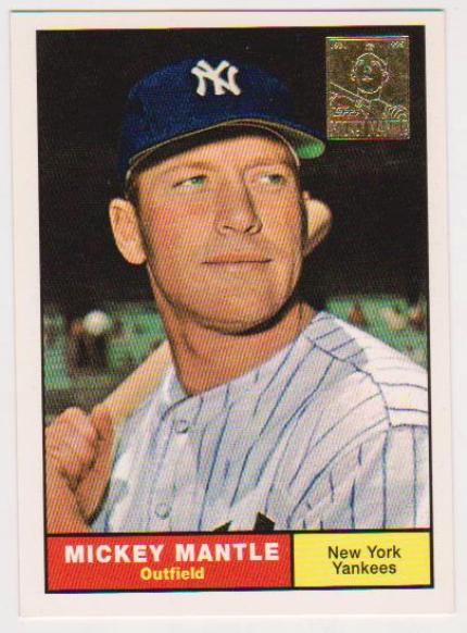 Mickey Mantle 1961 Topps #300 Commemorative Card - 1996 Topps #11 of 19 ...