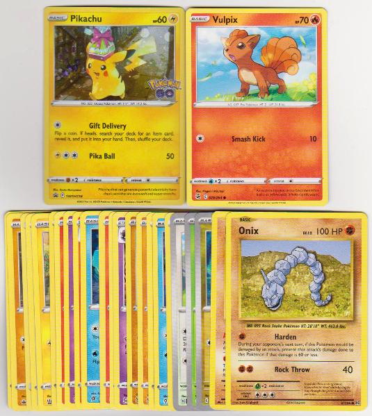 25 Different Pokemon Trading Cards w/ Pikachu HOLO + More | Property Room