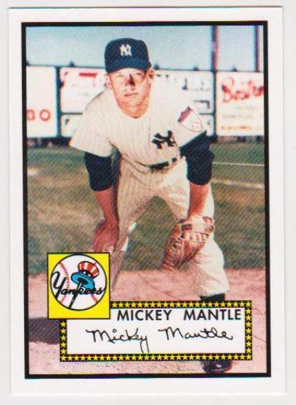 Mickey Mantle 1952 Topps #311 Rookie Commemorative Card - 2006 Topps ...