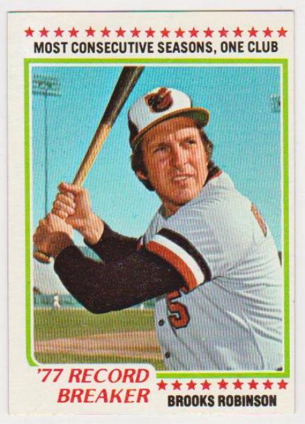 1978 Topps Brooks Robinson #4 Card - HOF'er | Property Room