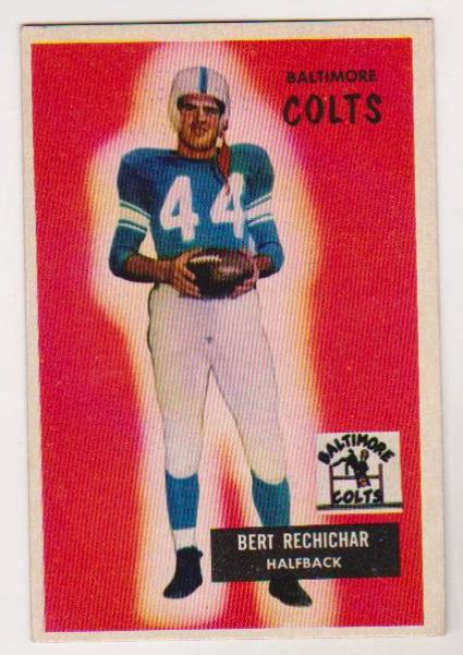 1955 Bowman Football Bert Rechichar #20 Card | Property Room