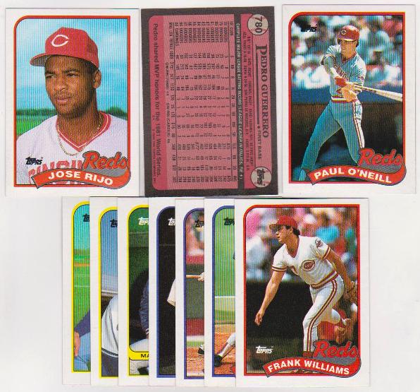 ERROR LOT - 10 Different 1989 Topps Baseball Wrong Back Errors - Paul O ...