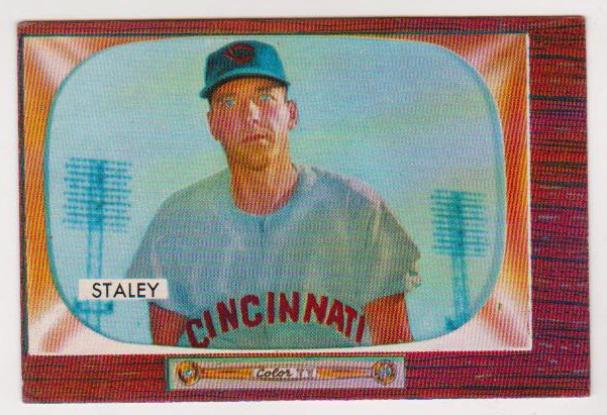 1955 Bowman Gerry Staley #155 Card - Cincinnati Redlegs | Property Room