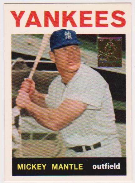 Mickey Mantle 1964 Topps #50 Commemorative Card - 1996 Topps #14 of 19 ...