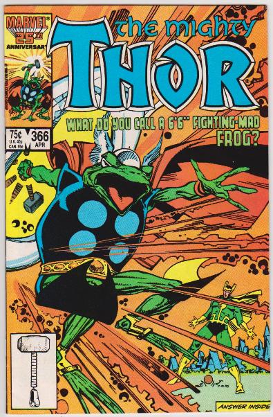 1986 The Mighty Thor #366 Issue - Marvel Comics | Property Room