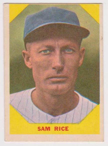 1960 Fleer Sam Rice #34 Card - HOF'er | Property Room