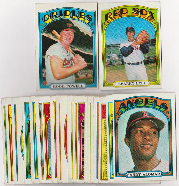 25 Different 1972 Topps Baseball Cards w/ Boog Powell + More | Property ...