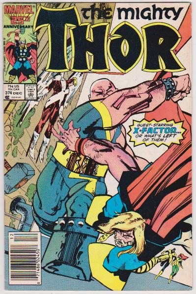 1986 The Mighty Thor #374 Issue - Marvel Comics | Property Room