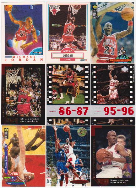 1990's Michael Jordan Card Collection - 9 Different | Property Room