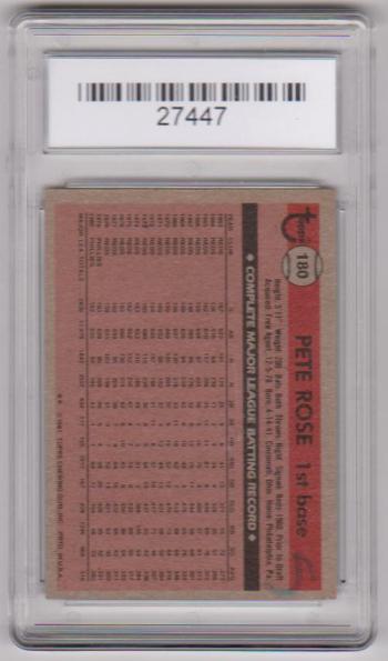 Graded NM 7 - Pete Rose 1981 Topps #180 Card | Property Room