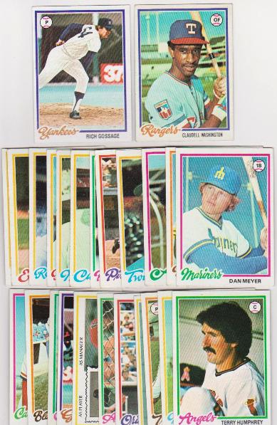 25 Different 1978 Topps Baseball Cards - Rich Gossage + More | Property ...