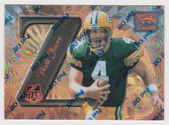 Brett Favre 1997 Zenith Z-Team #ZT11 Promo Card | Property Room