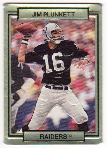 Signed - JIM PLUNKETT 1990 Action Packed - Retired NFL Star Autograph ...