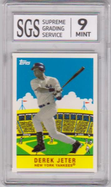 Graded Mint 9 - Derek Jeter 2007 Topps Flashback Fridays #FF2 Card ...