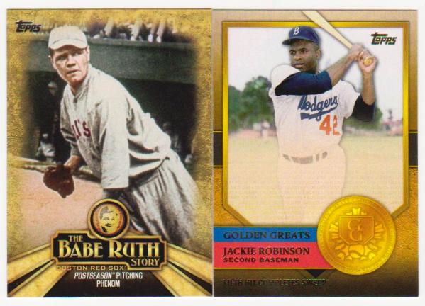 Babe Ruth + Jackie Robinson Baseball Card Pair | Property Room