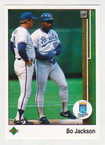 Error - 1989 Upper Deck Bo Jackson Double Back Error | Property Room