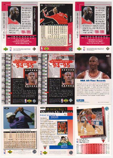 1990's Michael Jordan Card Collection - 9 Different | Property Room