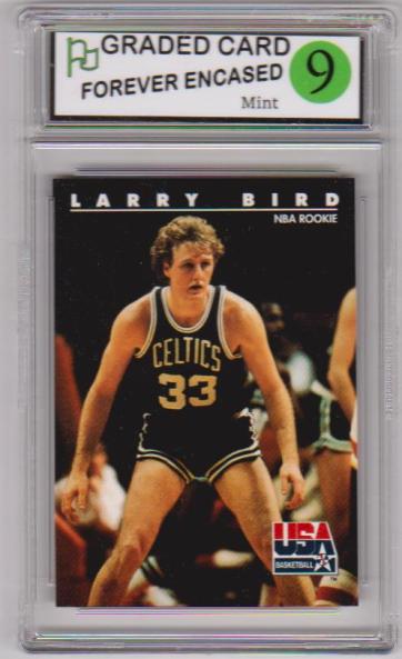 Labeled Mint 9 - Larry Bird 1992 Skybox USA #11 Card | Property Room