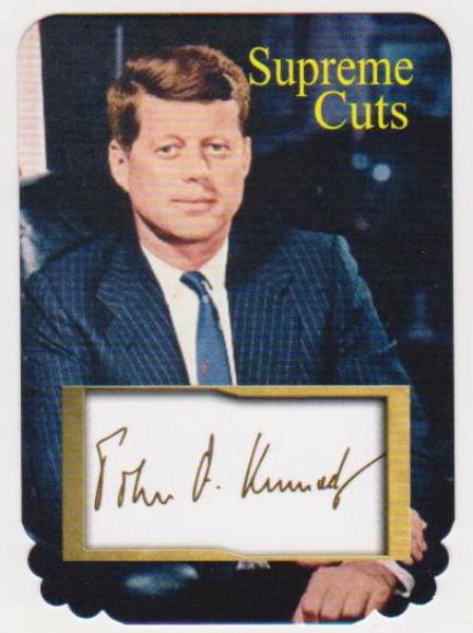 #29/75 Produced - John F. Kennedy Facsimile Autograph Supreme Cuts ...