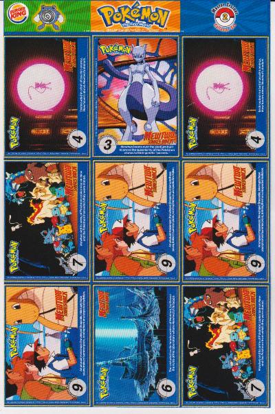 1999 Pokemon Master Trainer Collector Set 9 Card Uncut Sheet #2 ...