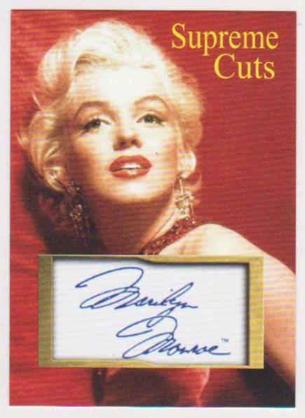 #43/50 Produced - Marilyn Monroe Supreme Cuts Facsimile Autograph Card ...