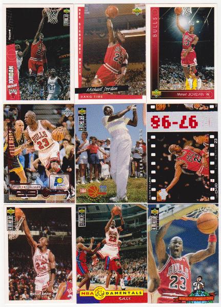 1990's Michael Jordan Card Collection - 9 Different | Property Room