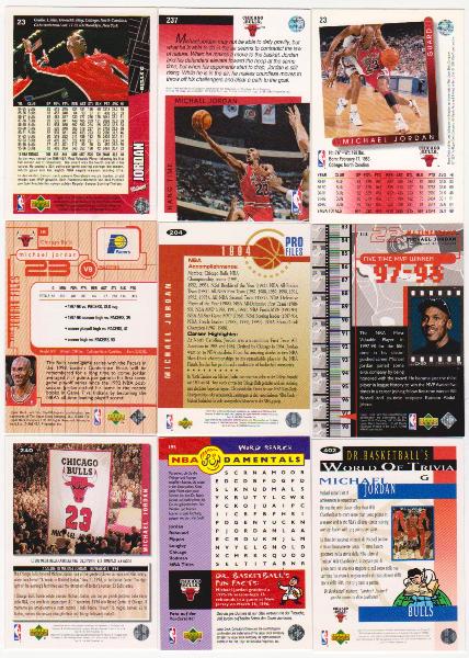 1990's Michael Jordan Card Collection - 9 Different | Property Room
