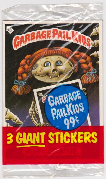 Sealed - 1986 Topps Garbage Pail Kids Giant Stickers Unopened Pack ...